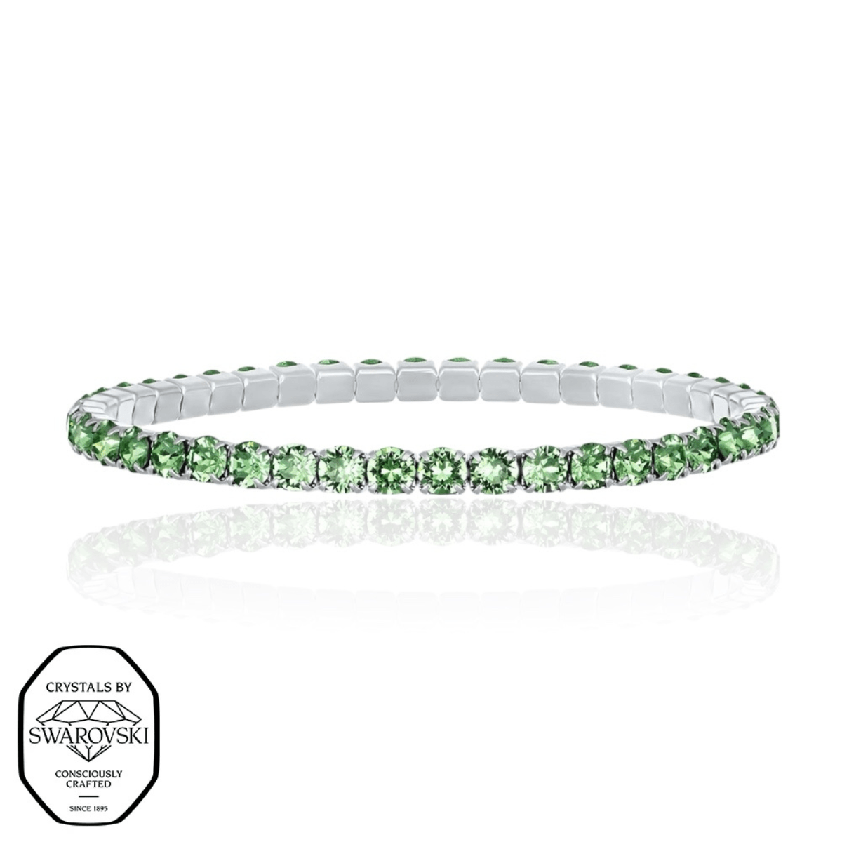 Tennis Style - Light Green | Bracciale Tennis Elegante – Nel Mondo Di Alice